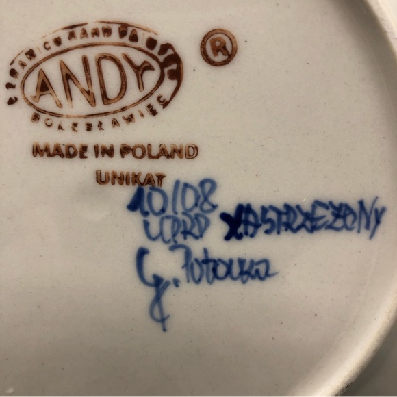 Andy Keramik, Boleslawiec | Dining | Boleslawiec Poland 825 Plate Blue ...
